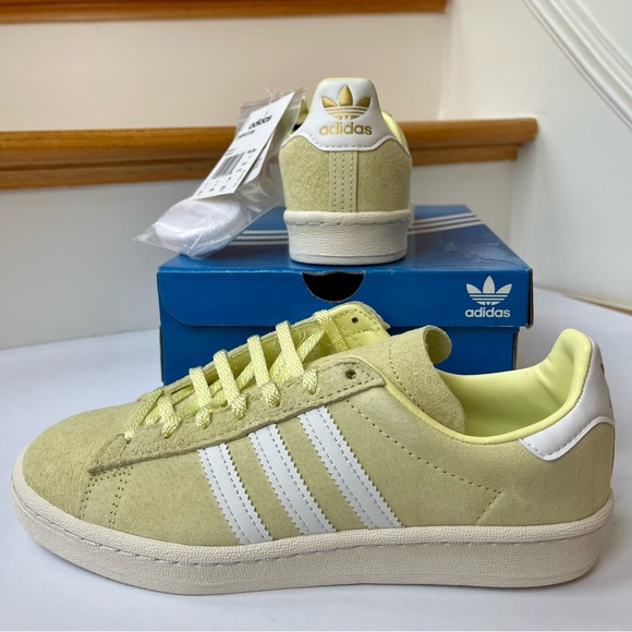 adidas | Shoes | Nwt Adidas Campus 8s Light Yellow Green Sneakers ...